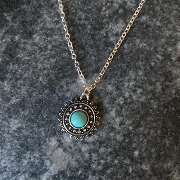 Jewelry | Turquoise Charm Necklace | Poshmark